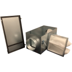 Duct mounted filter housing for spiral duct work - Airclean