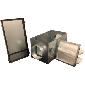 Duct mounted filter housing for spiral duct work - Airclean